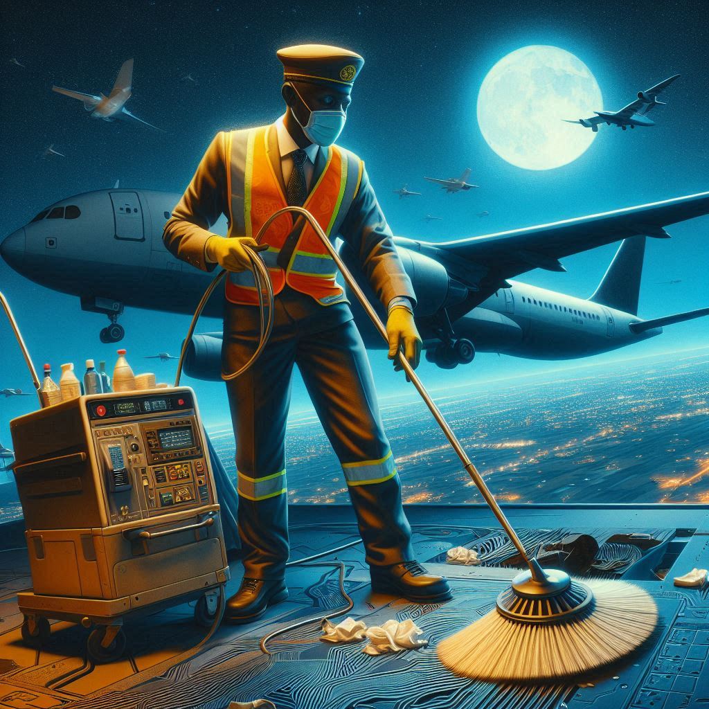Aircraft Cleaner - Night Shift - HAPPY FACE TRAVELS